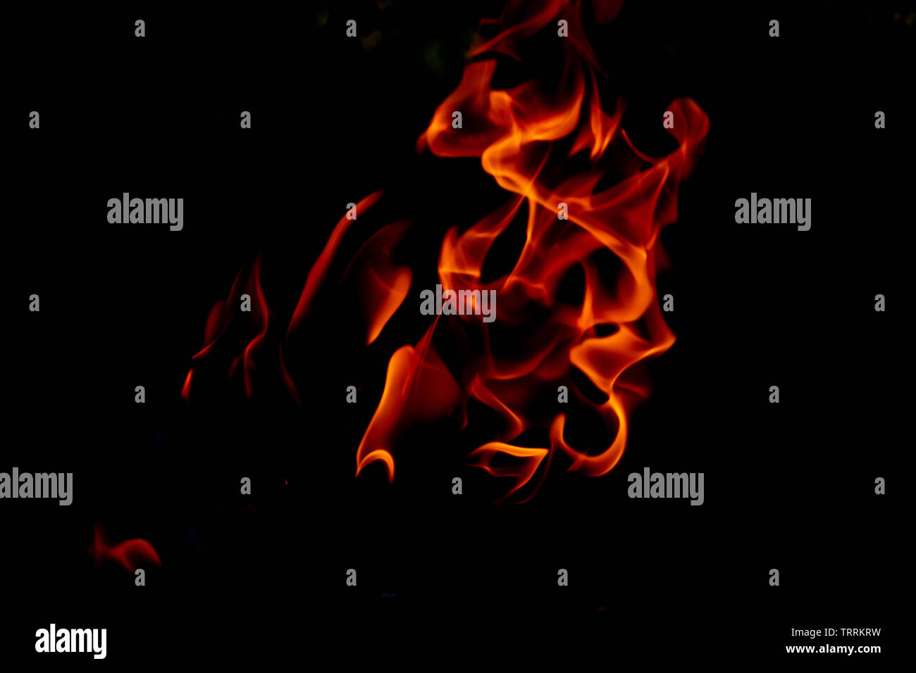 on fire flame Stock Photo - Alamy
