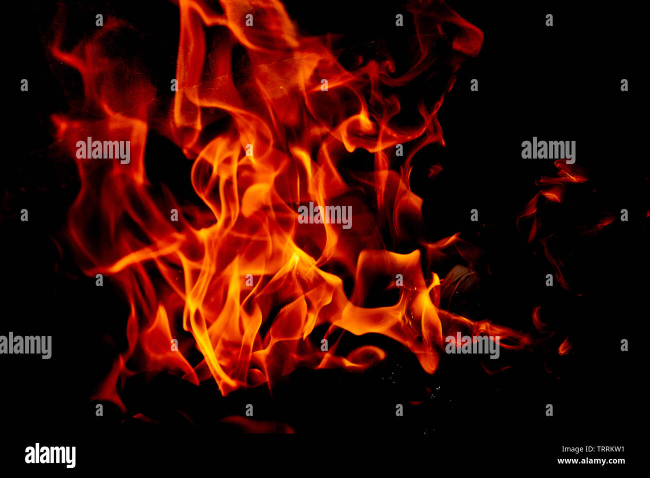 on fire flame Stock Photo - Alamy