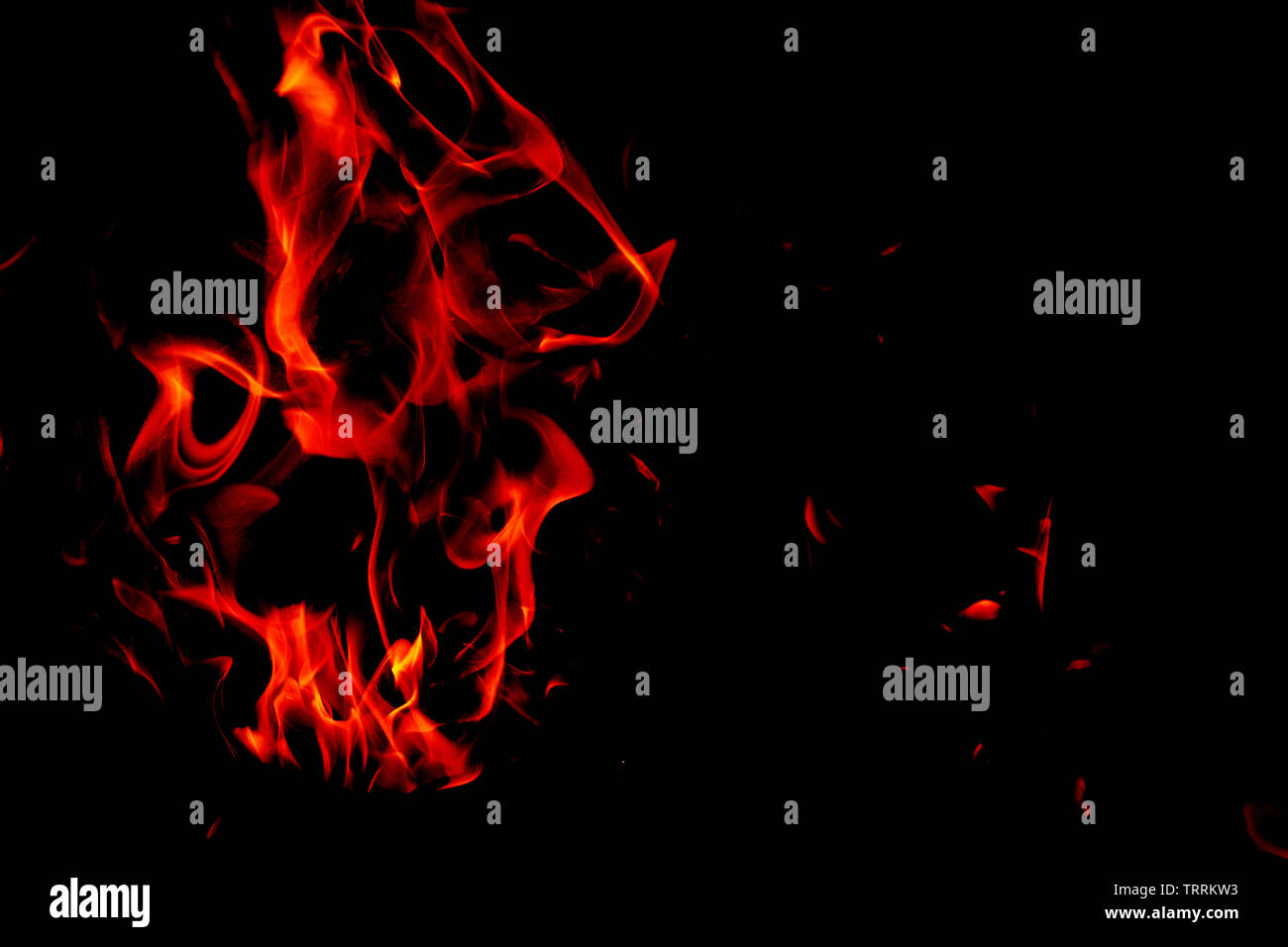 on fire flame Stock Photo - Alamy