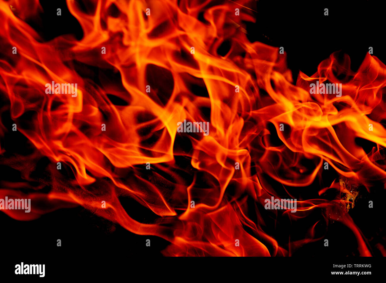 on fire flame Stock Photo - Alamy