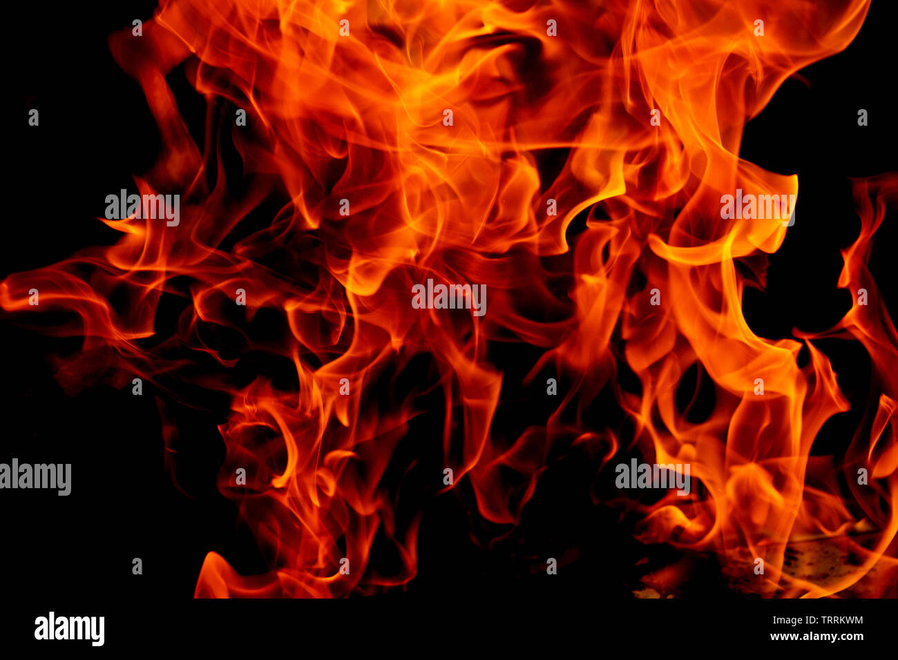 on fire flame Stock Photo - Alamy