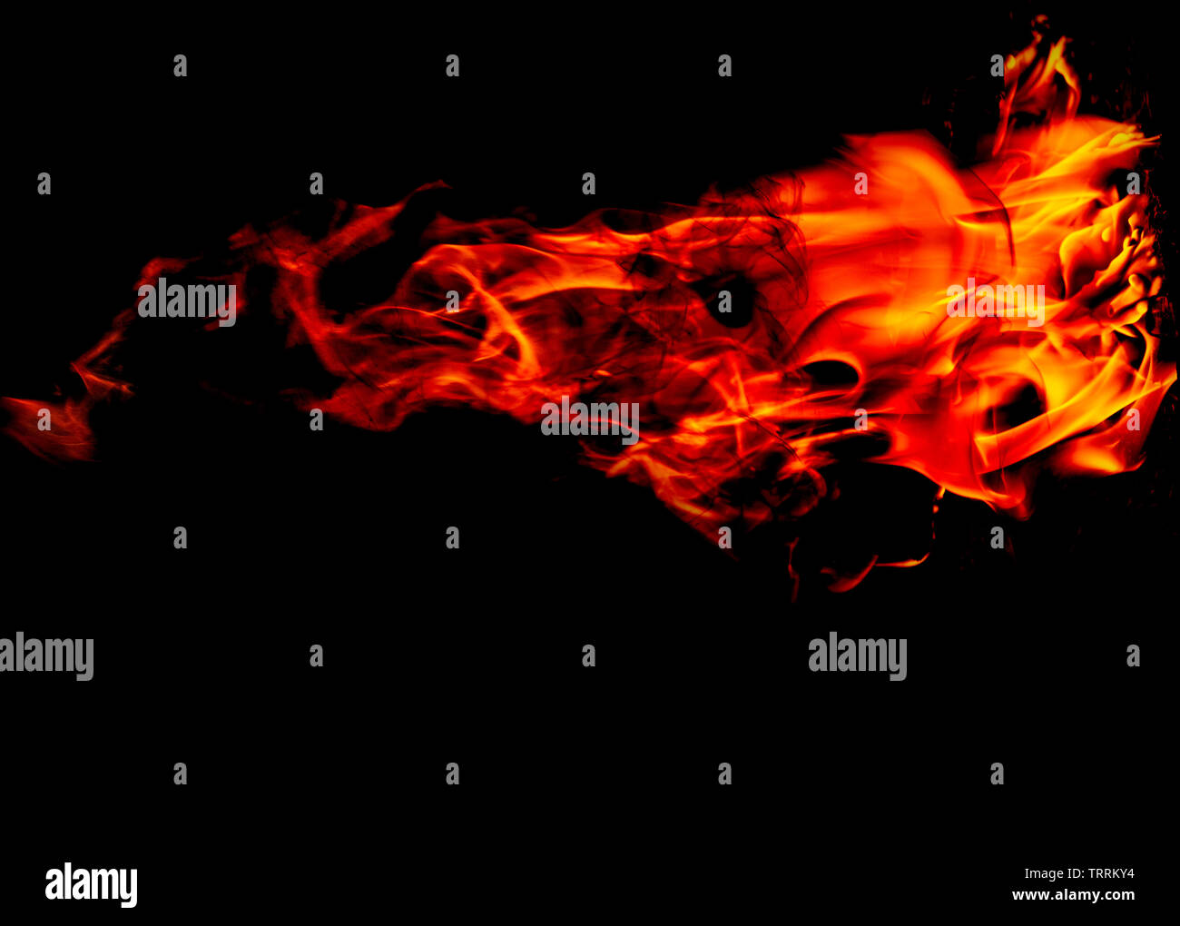 on fire flame Stock Photo - Alamy