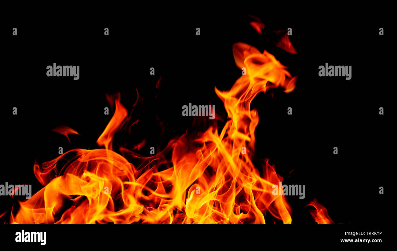 on fire flame Stock Photo - Alamy