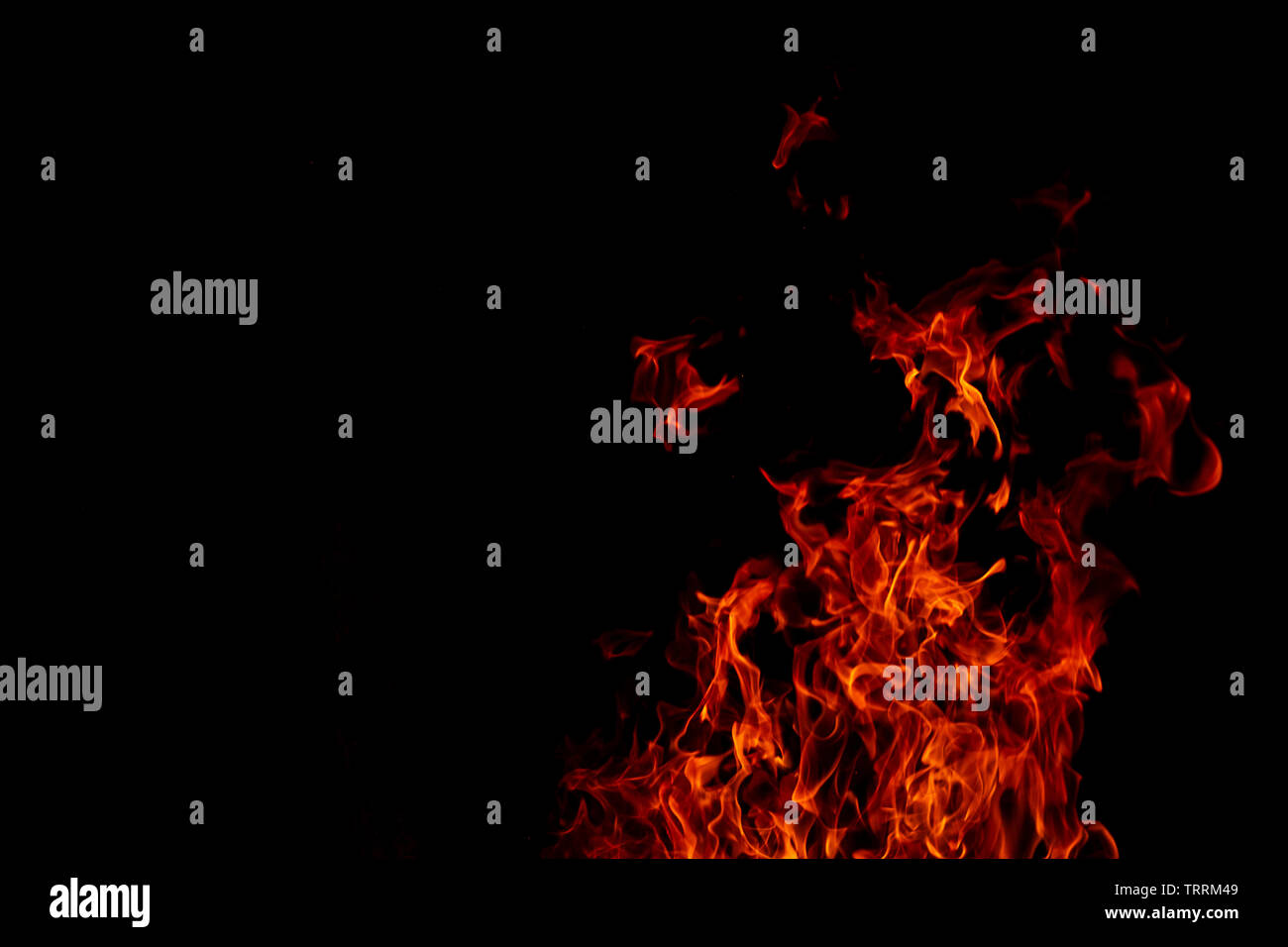 on fire flame Stock Photo - Alamy