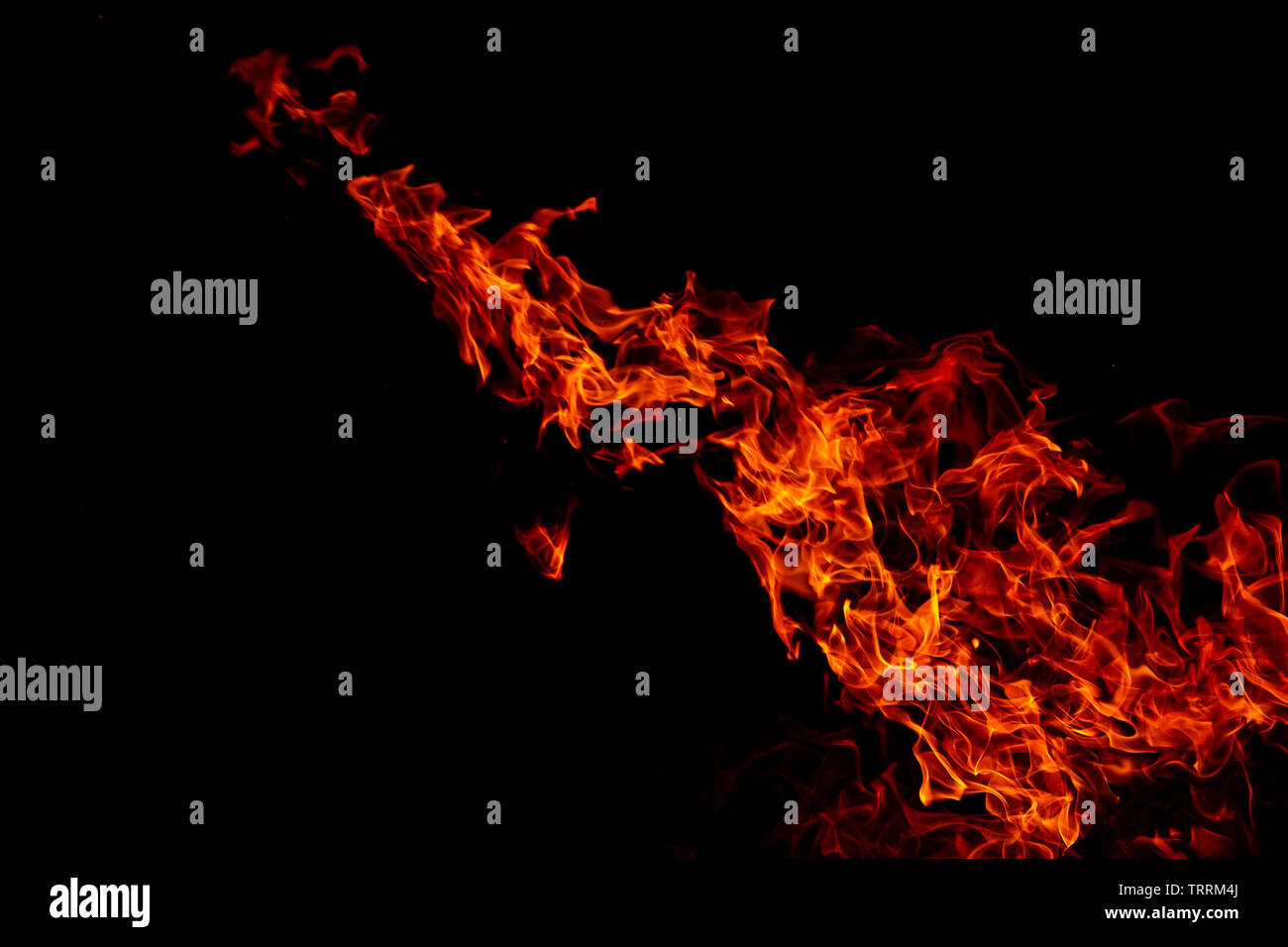 on fire flame Stock Photo - Alamy
