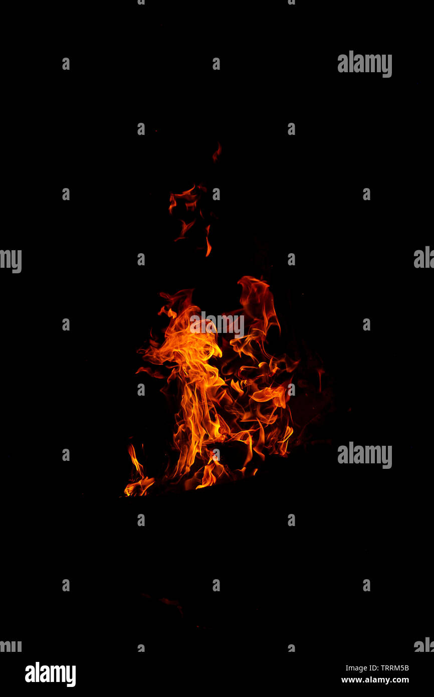 on fire flame Stock Photo - Alamy
