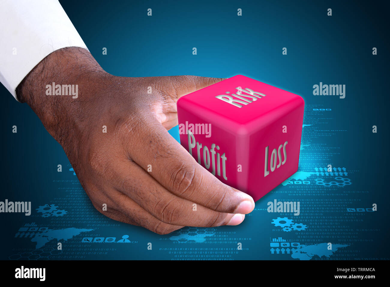 Smart hand showing business concept Stock Photo - Alamy