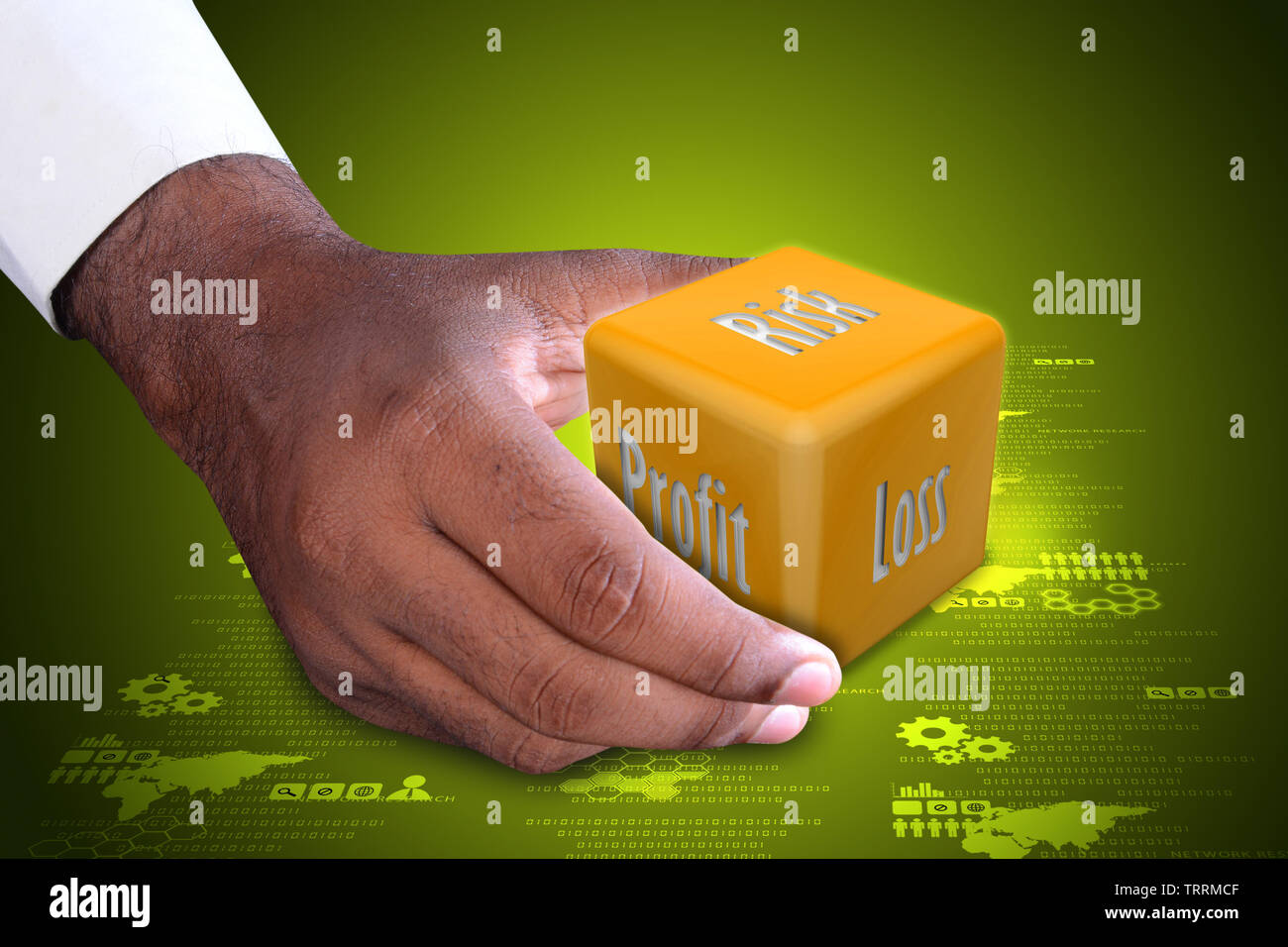 Smart hand showing business concept Stock Photo - Alamy