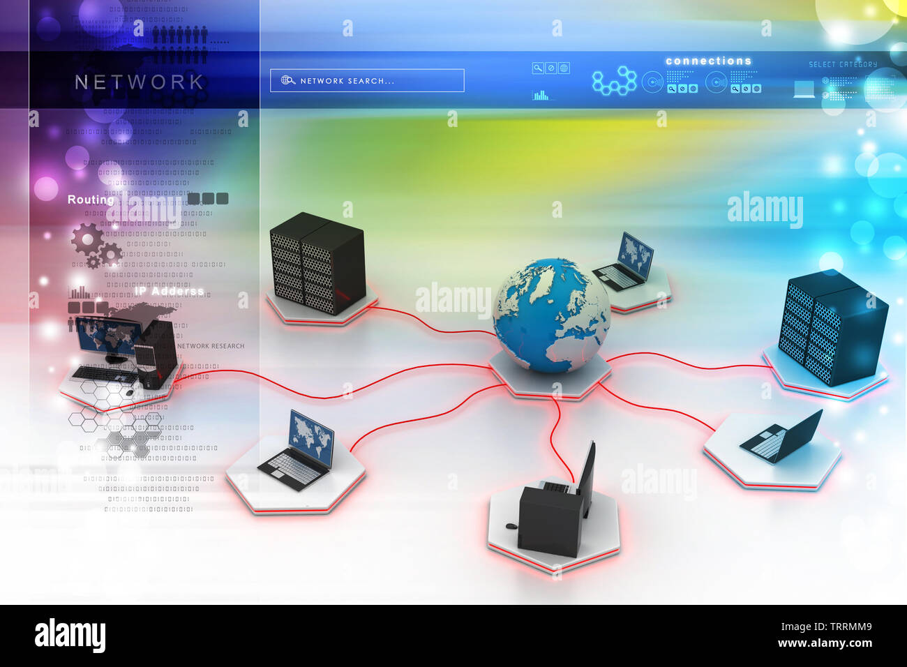 Global computer networking Stock Photo - Alamy