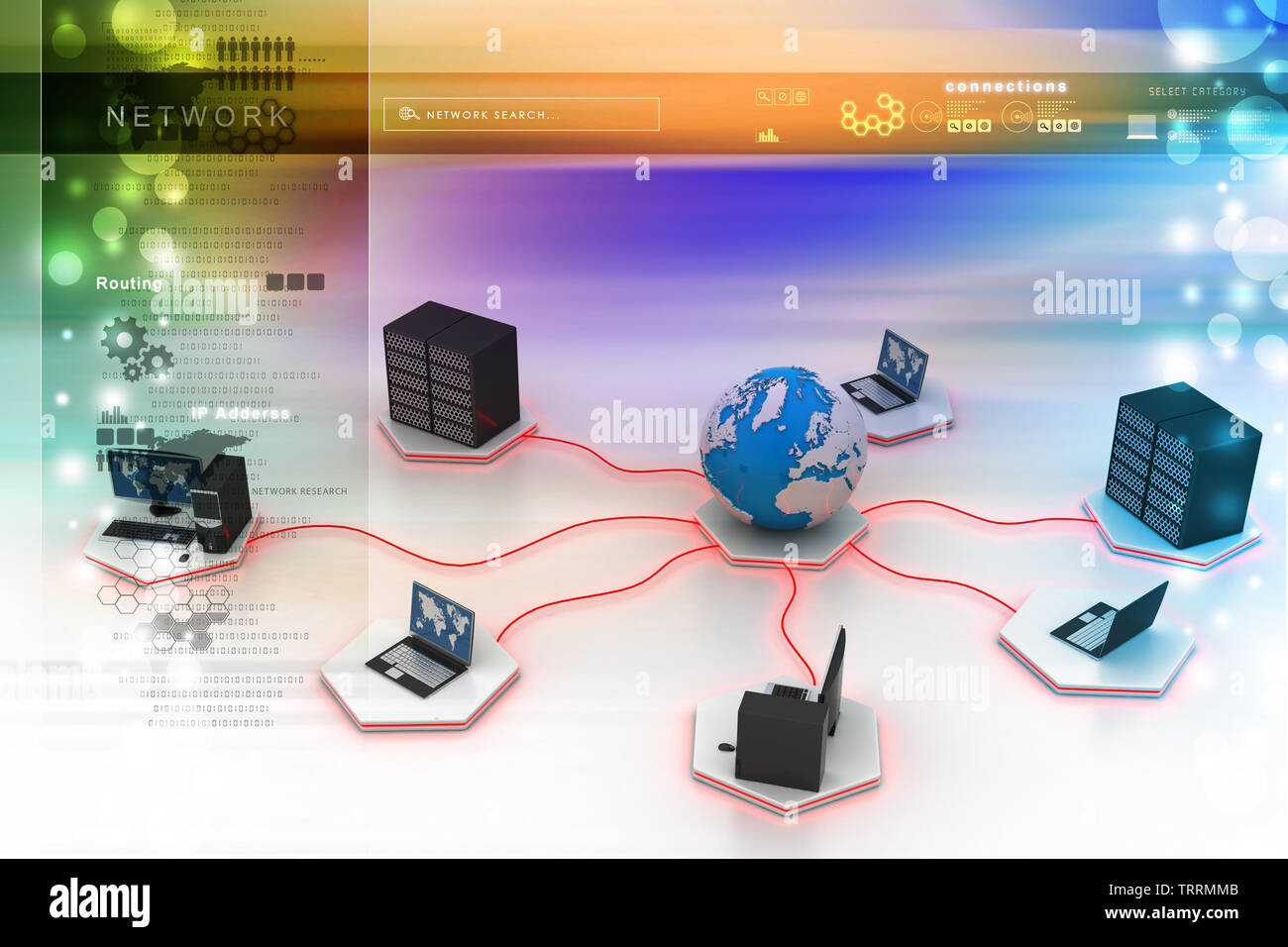 Global computer networking Stock Photo - Alamy