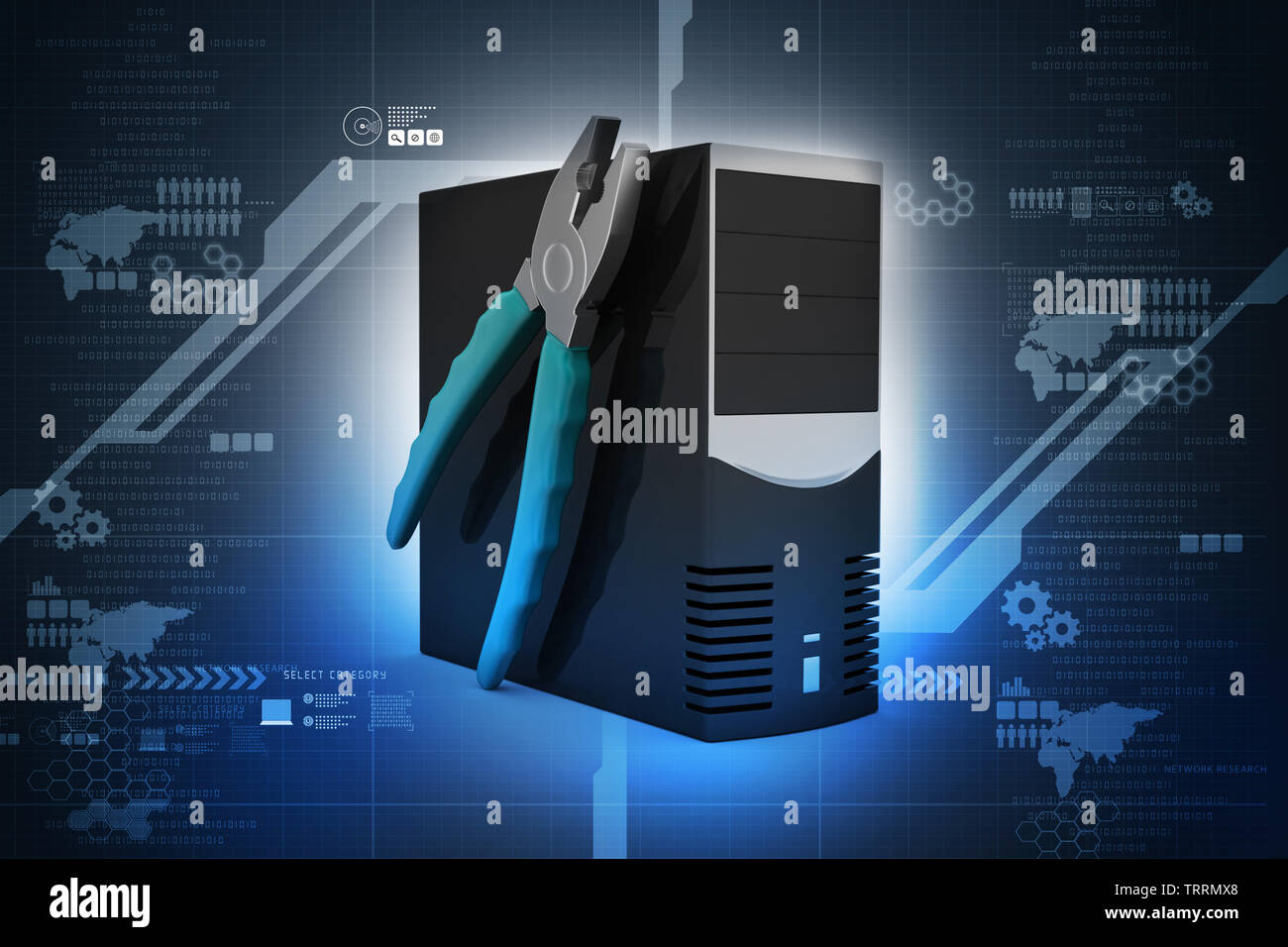 computer repair service concept Stock Photo - Alamy