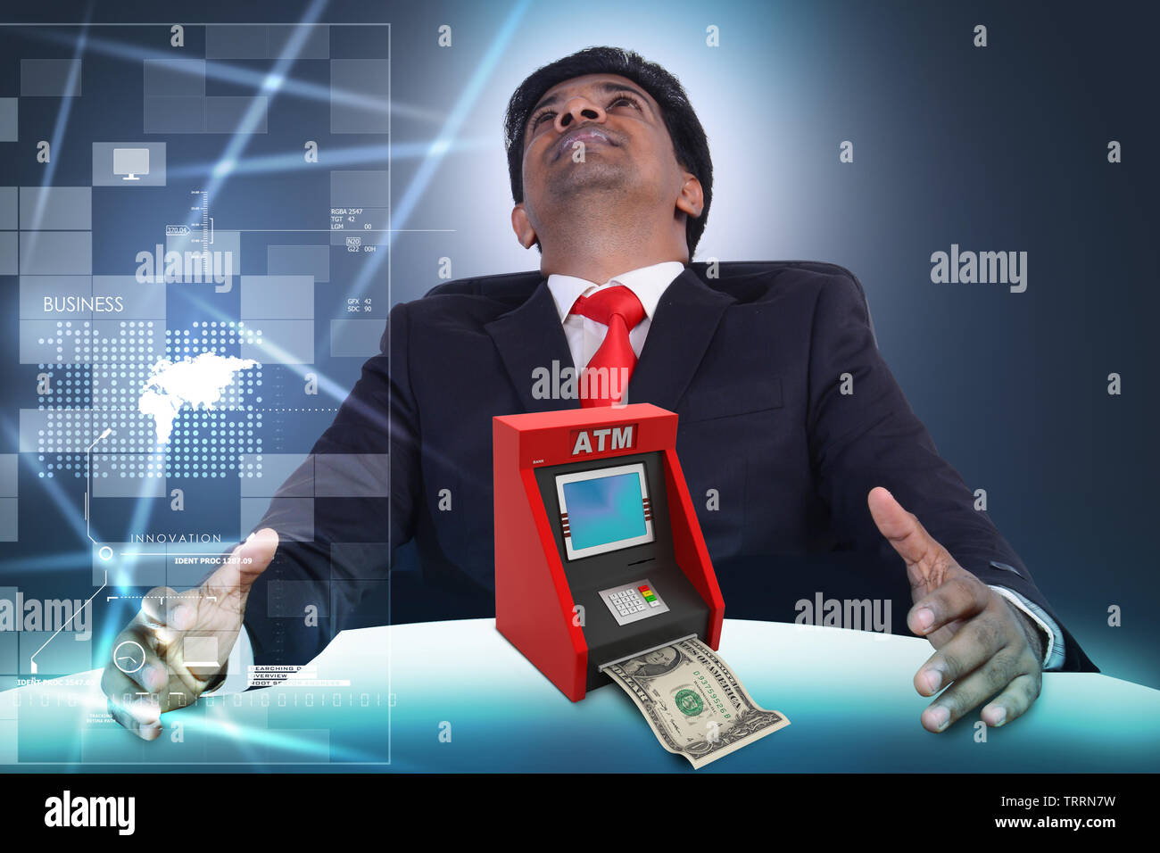 Teller and customer hi-res stock photography and images - Alamy