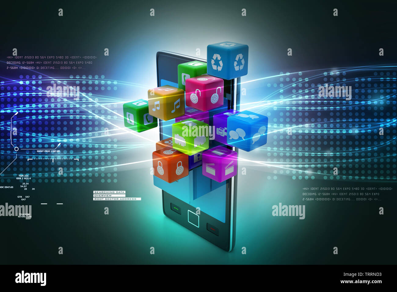 application icon concept Stock Photo - Alamy