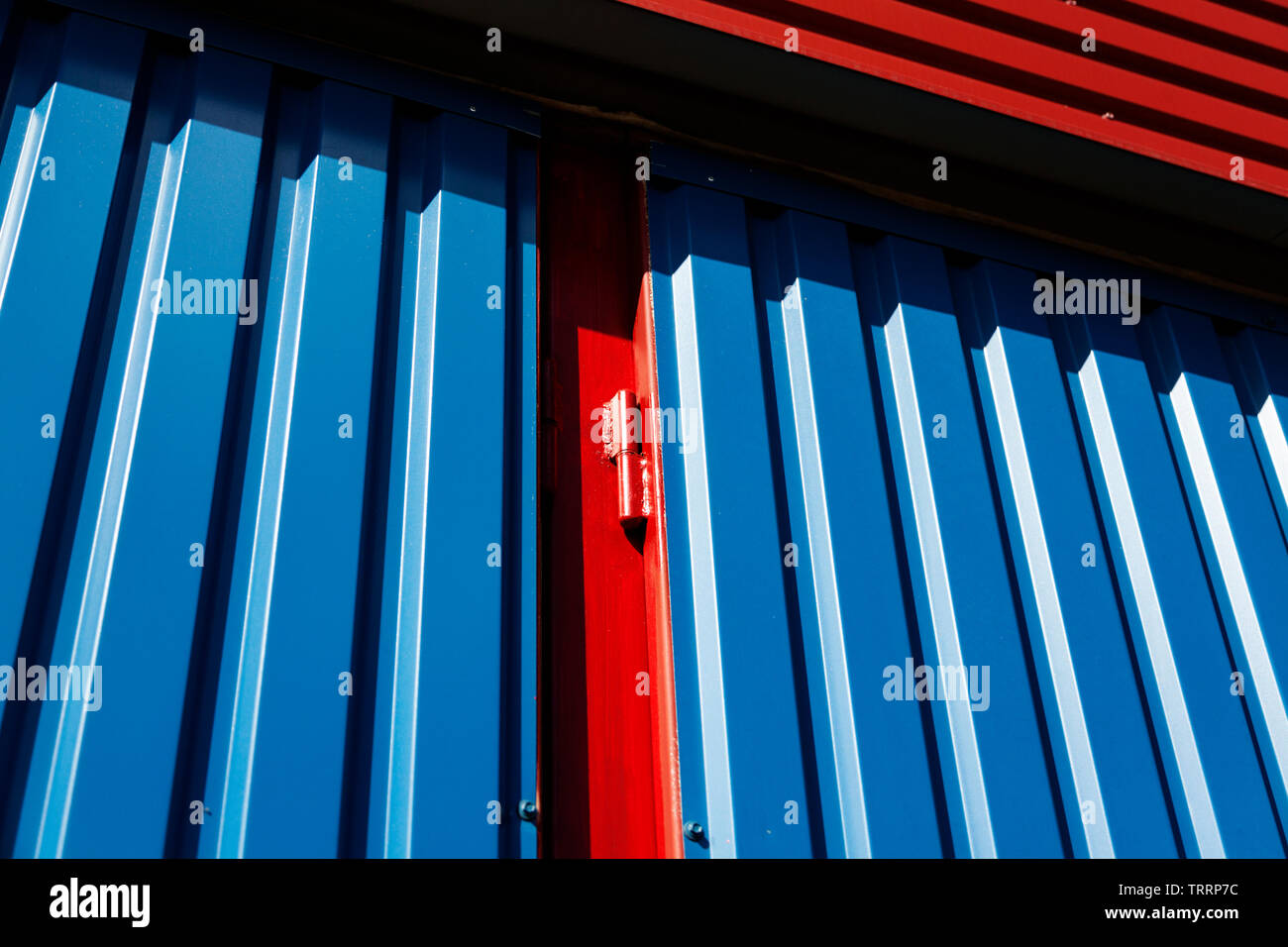 storage wall in sheet metal Stock Photo - Alamy