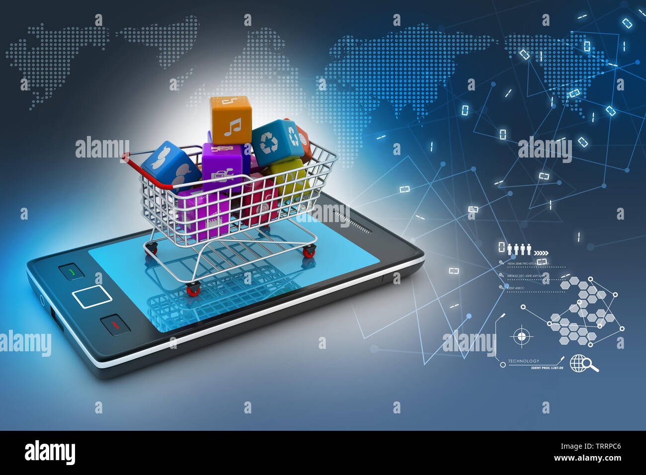 Internet and Online Shopping Concept Stock Photo - Alamy
