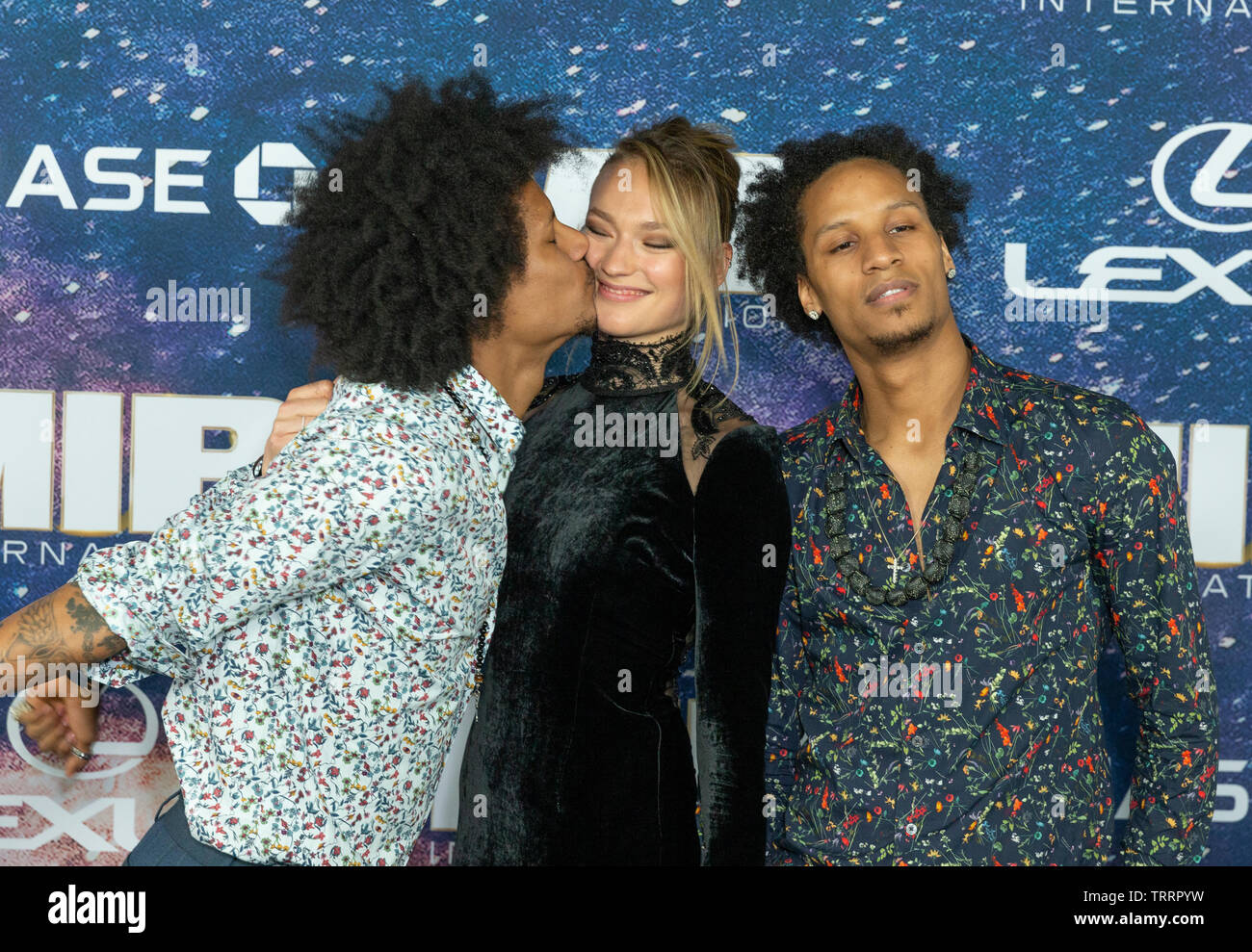 New York, NY - June 11, 2019: Laurent Bourgeois, Sophia Ahrens and ...