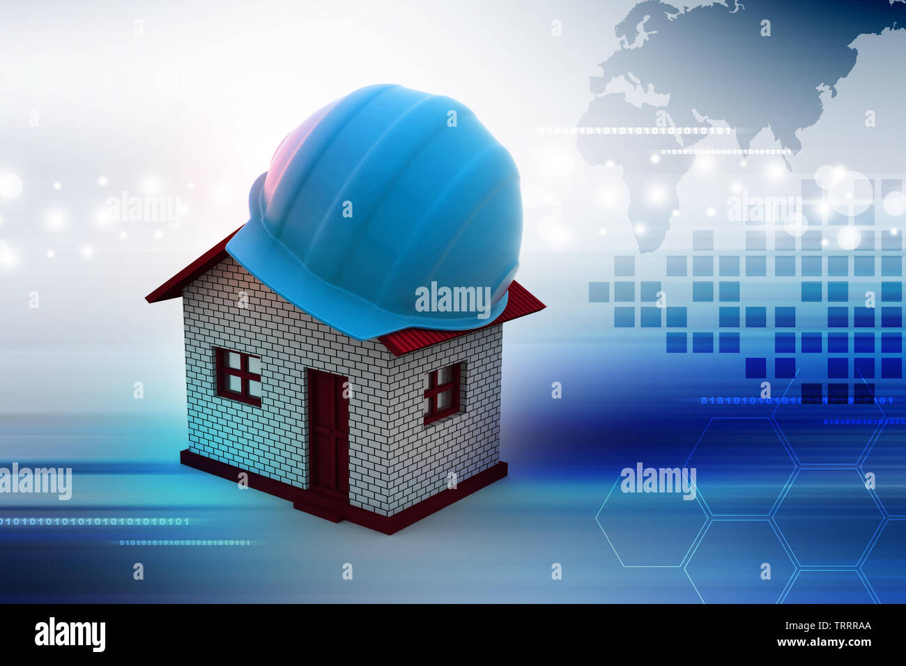 safety helmet use for construction home Stock Photo - Alamy