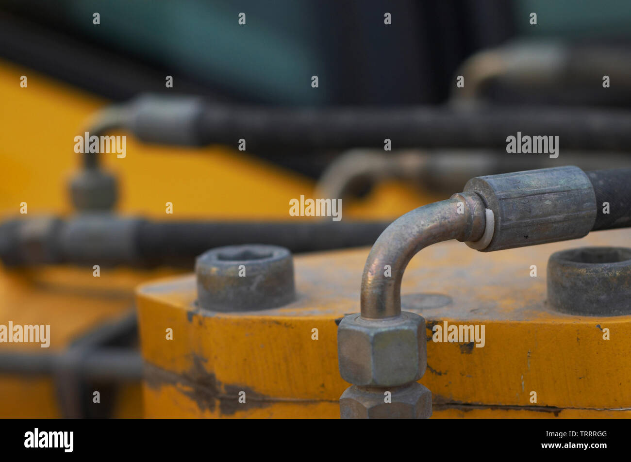construction excavator close up Stock Photo - Alamy