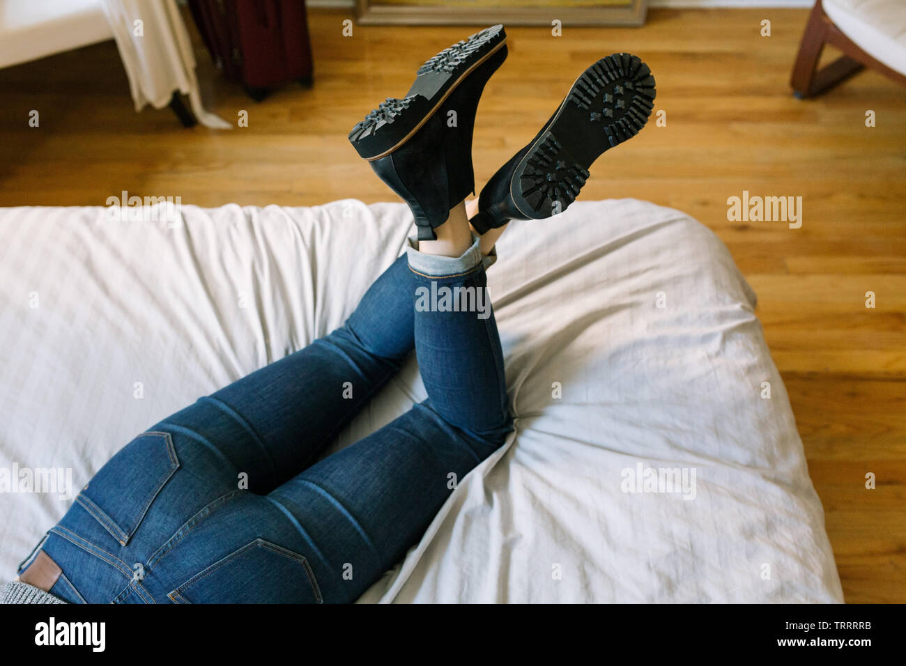 Shoes On Bed High Resolution Stock Photography and Images - Alamy