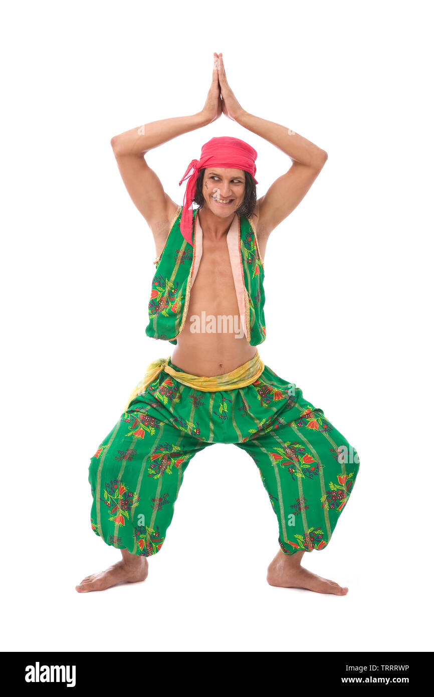 funny fortune teller making a face on white Stock Photo - Alamy