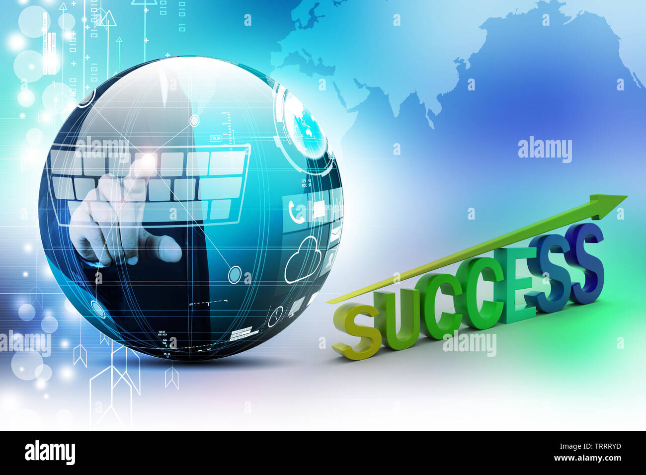 Business success graph Stock Photo - Alamy