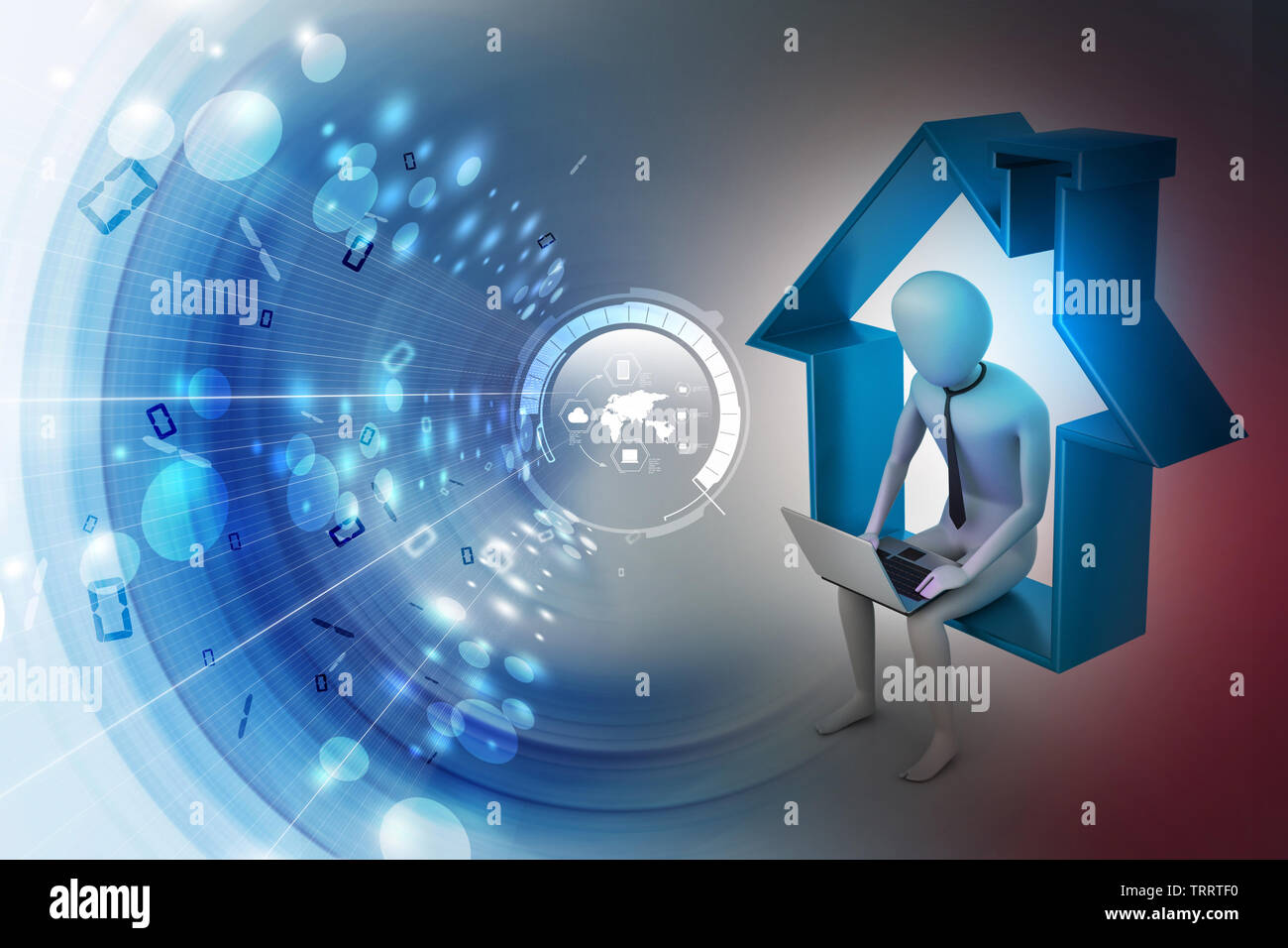 Work at home concept Stock Photo - Alamy