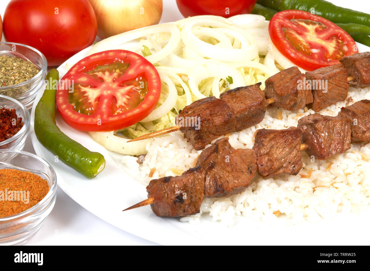 Turkish traditional food with rice Stock Photo - Alamy