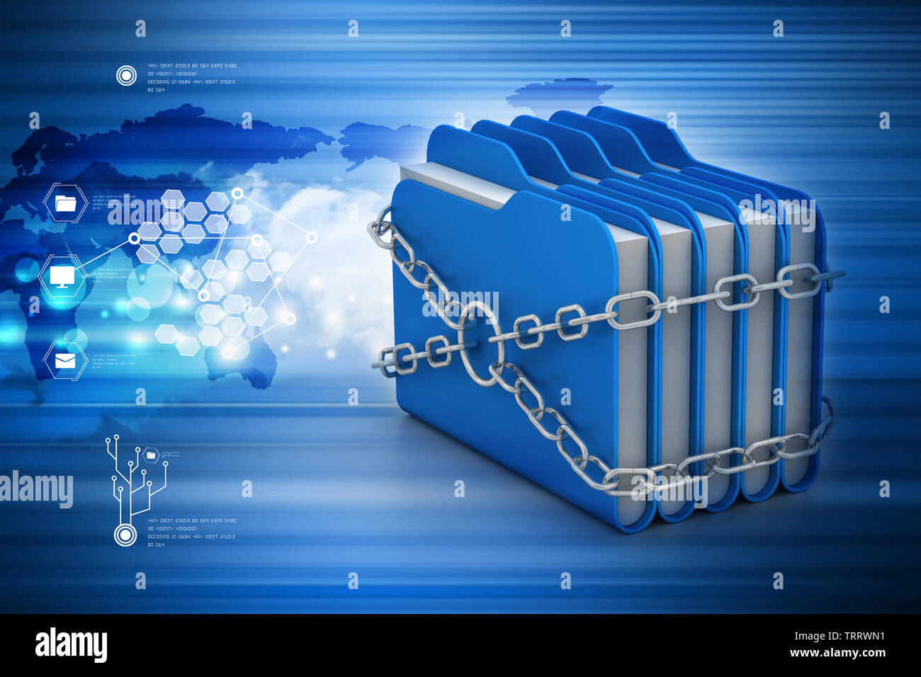 folder locked by chains Stock Photo - Alamy