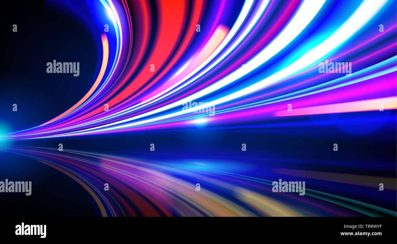 Slow Shutter of Traffic Light in Vector Stock Vector Image & Art - Alamy