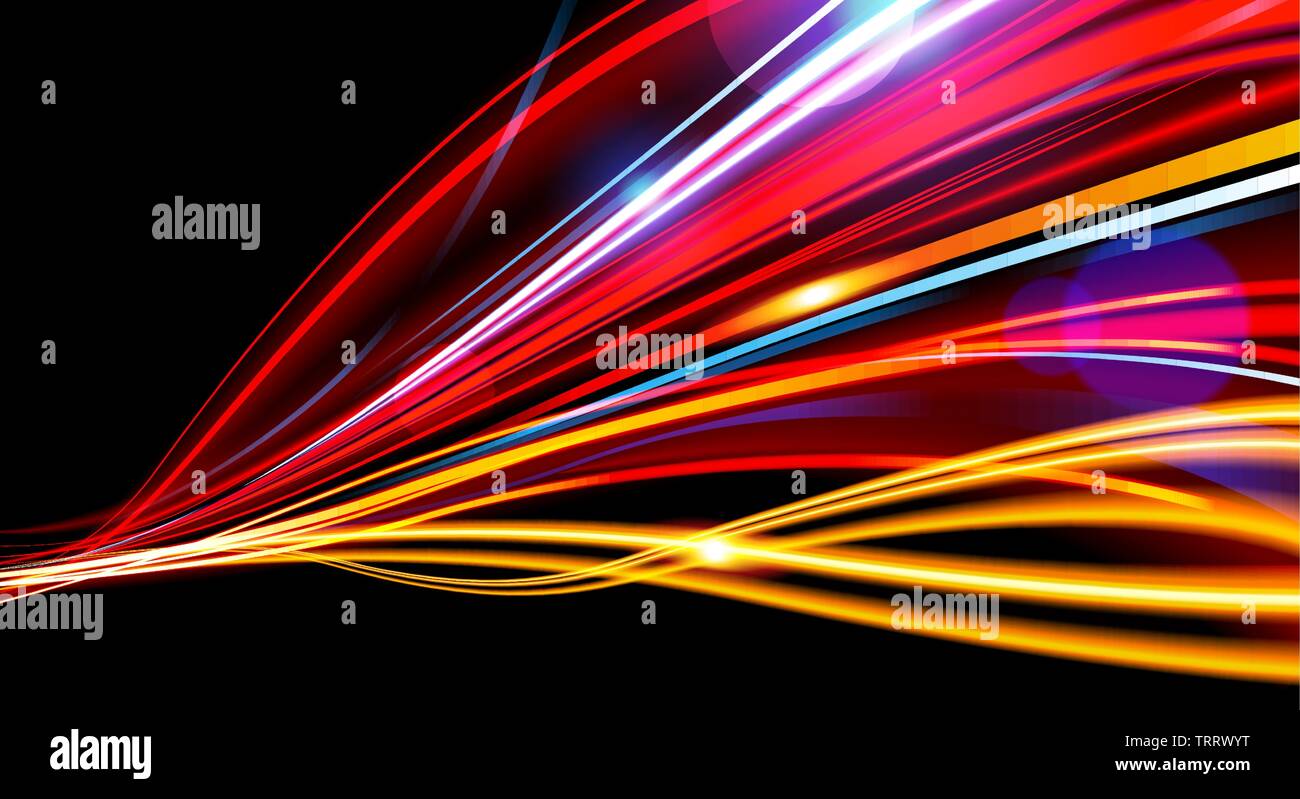 Blur light traffic in Stock Vector Images - Alamy
