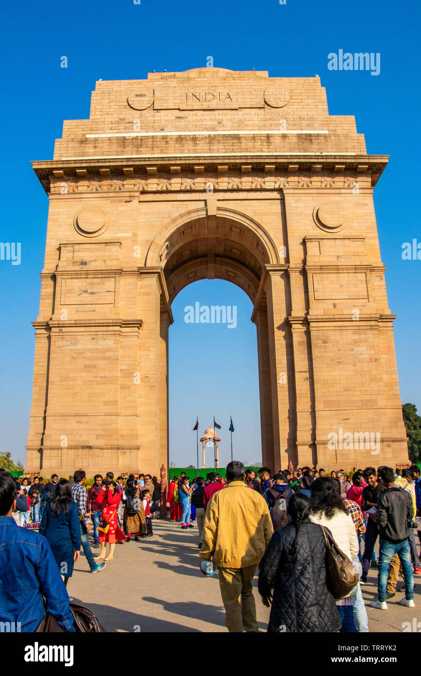 Delhi india gate park hi-res stock photography and images - Alamy