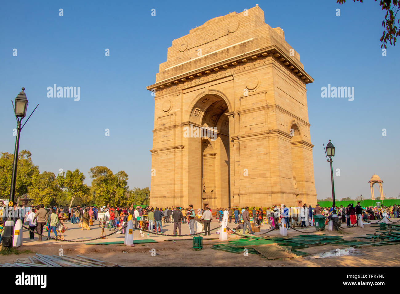 New Delhi, India - February , 2019. The India Gate in New Delhi. India ...