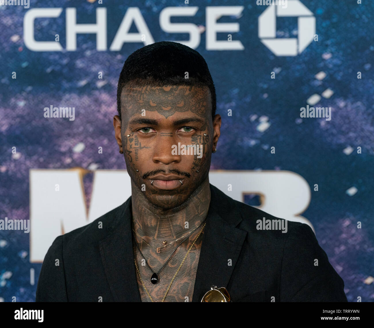 New York, NY - June 11, 2019: Yves Mathieu attends Men in Black ...