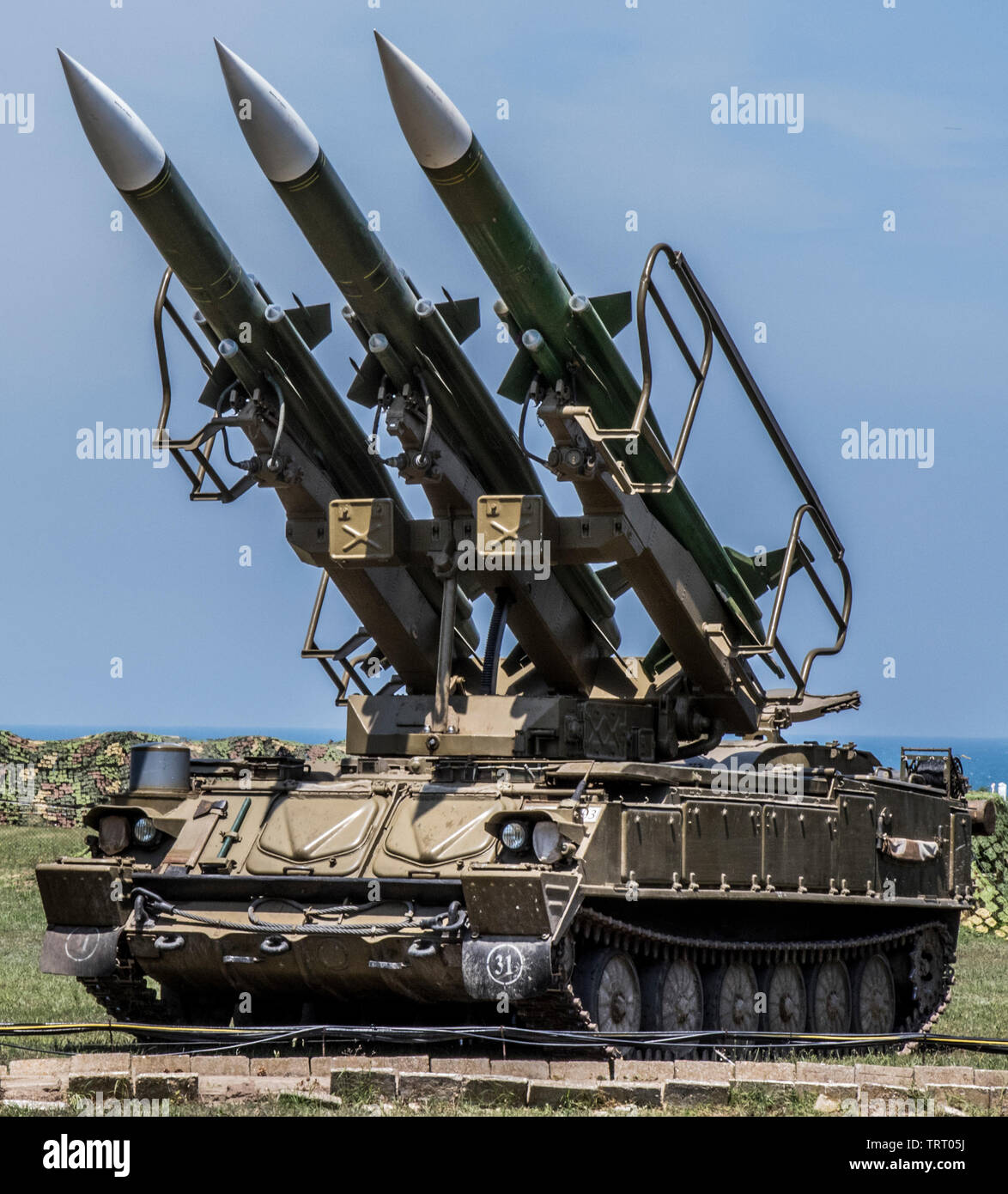 A Bulgarian Air Force 2K12 Tracked Medium Range Surface to Air Missile ...