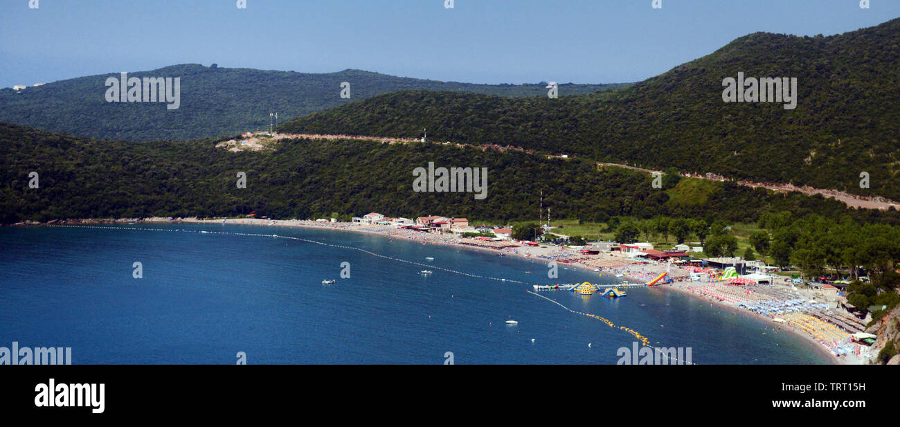 Jaz Beach near Budva, Montenegro Stock Photo - Alamy