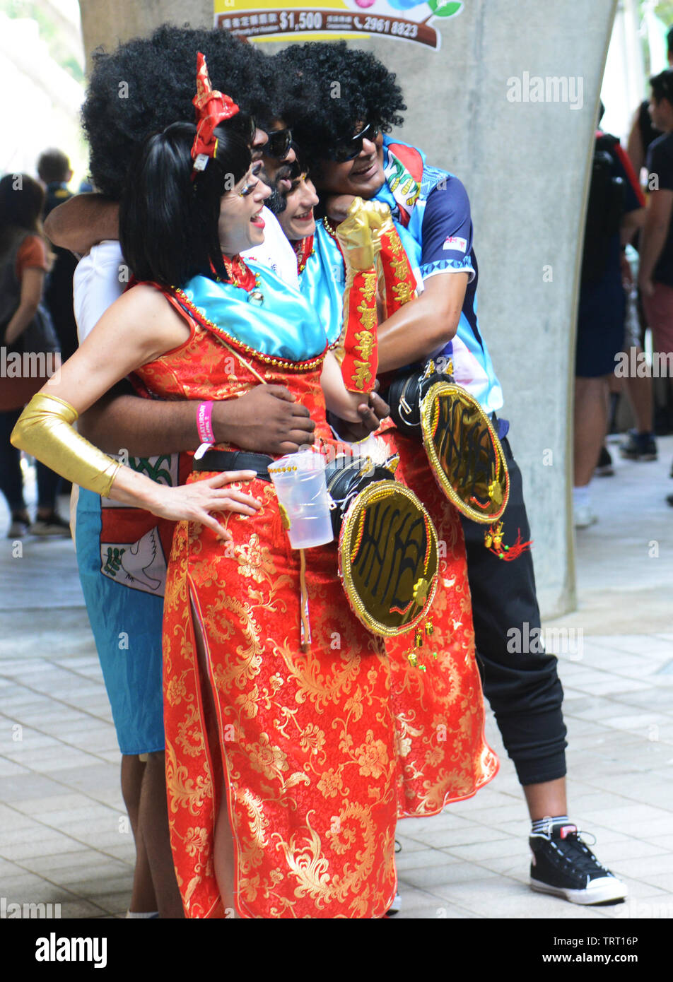 Fijian rugby fan hi-res stock photography and images - Alamy
