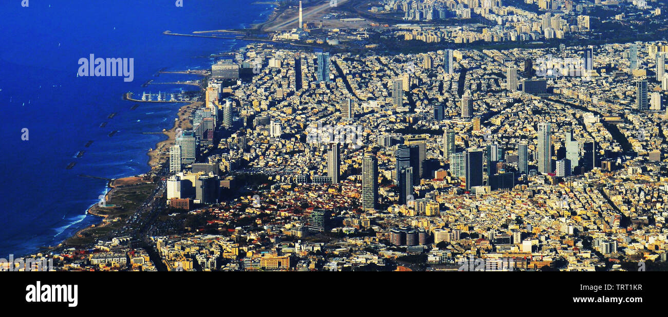 Aerial view of Tel-Aviv, Israel Stock Photo - Alamy