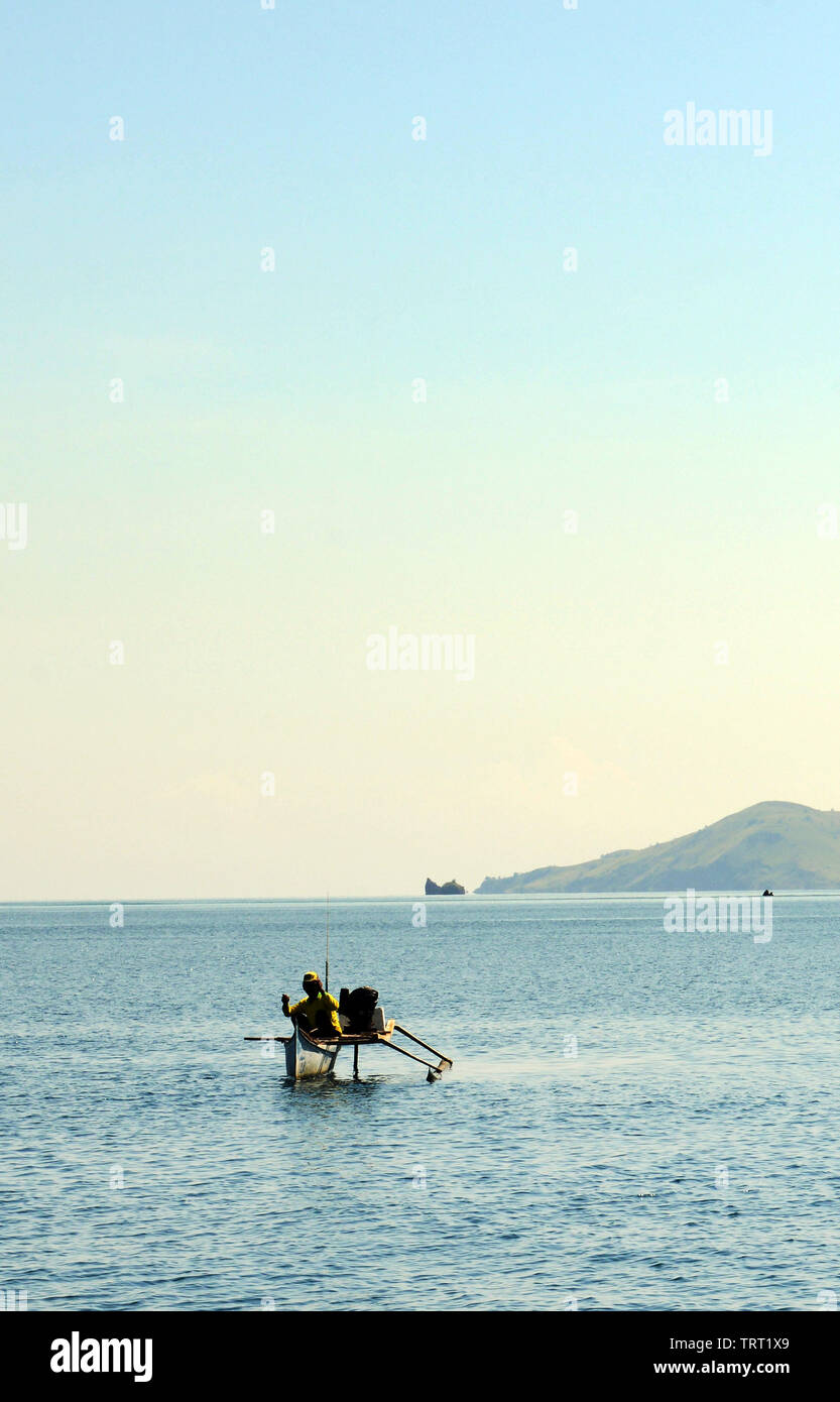 Beautiful landscapes of islands in the Labuan Bajo region of Flores ...