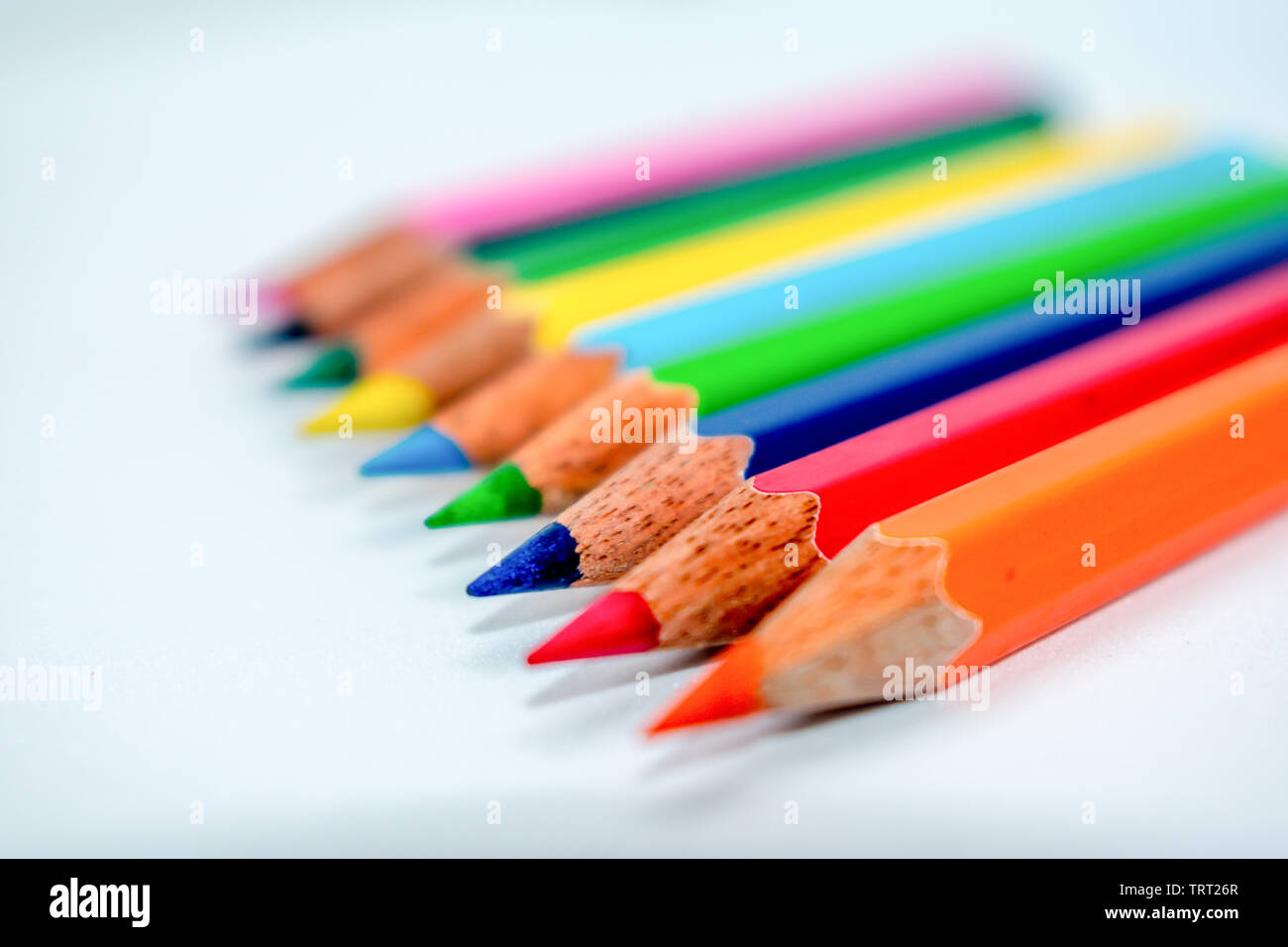 Standing Out From The Crowd Concept. Bunch of assorted multi colored ...