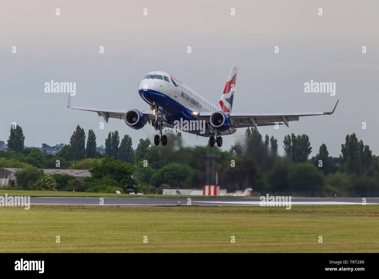 British Embraer 170 Operated by Cityflyer Express Taking off from ...