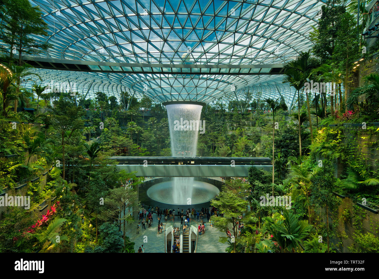 Rain Vortex @ the Jewel Stock Photo - Alamy