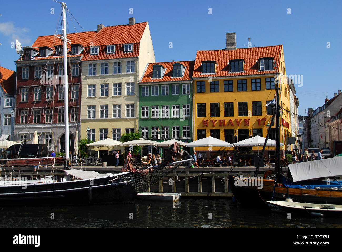 Denmark, Copenhagen, Nyhavn Harbor Stock Photo - Alamy