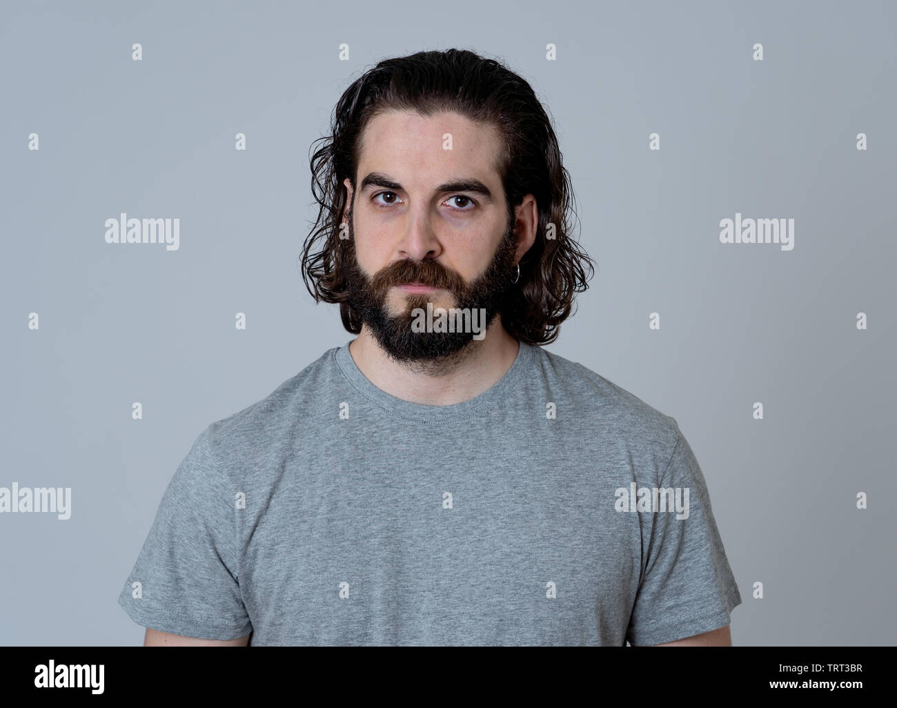 Portrait of angry and upset young hipster man looking furious ...