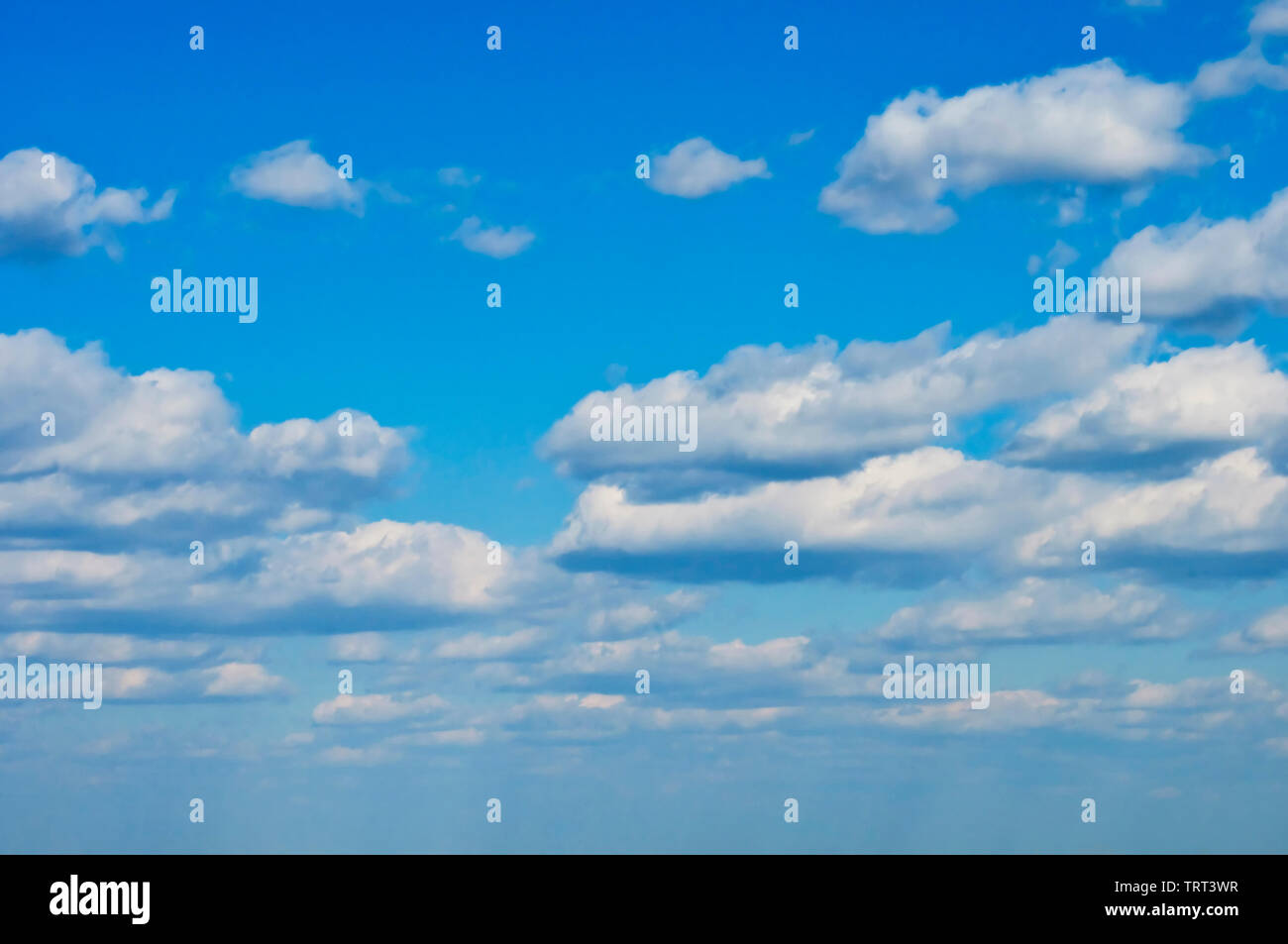Sky background with beautiful cumulus clouds Stock Photo - Alamy