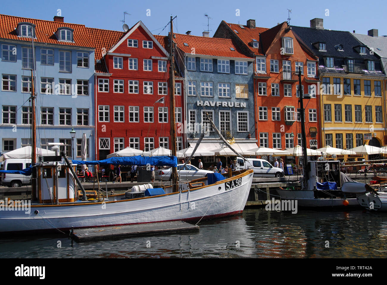 Denmark, Copenhagen, Nyhavn Harbor Stock Photo - Alamy