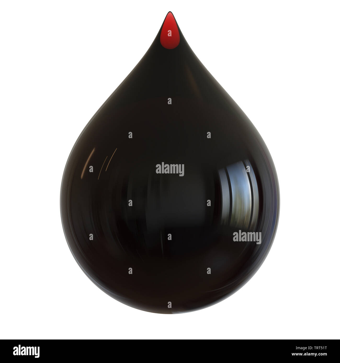 Drop oil petrol gasoline black droplet close-up. Petroleum liquid fuel ...