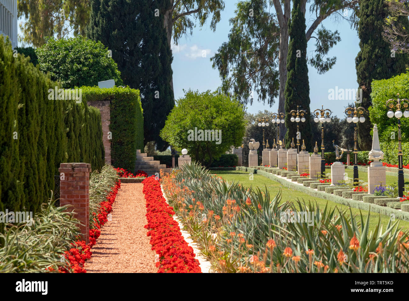 bahai garden in Akko Israel Stock Photo - Alamy