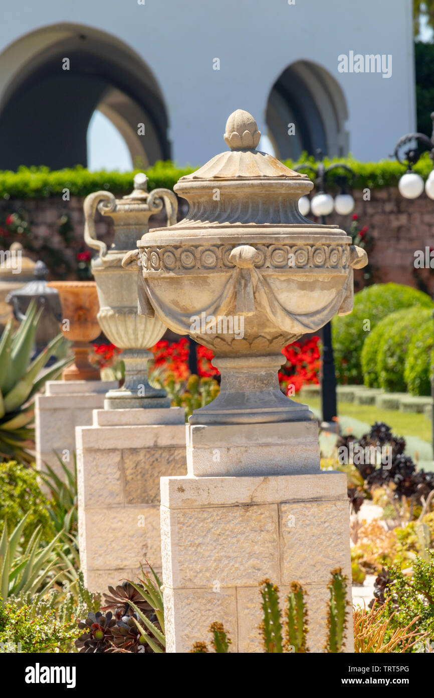 bahai garden in Akko Israel Stock Photo - Alamy
