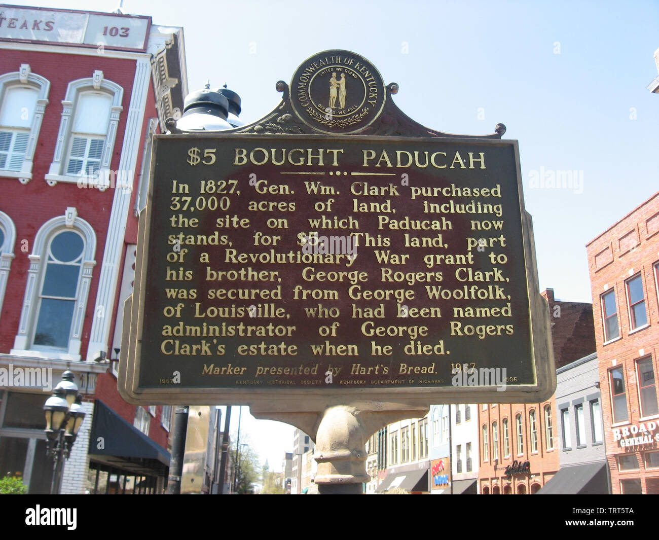 Kentucky historical marker hi-res stock photography and images - Alamy