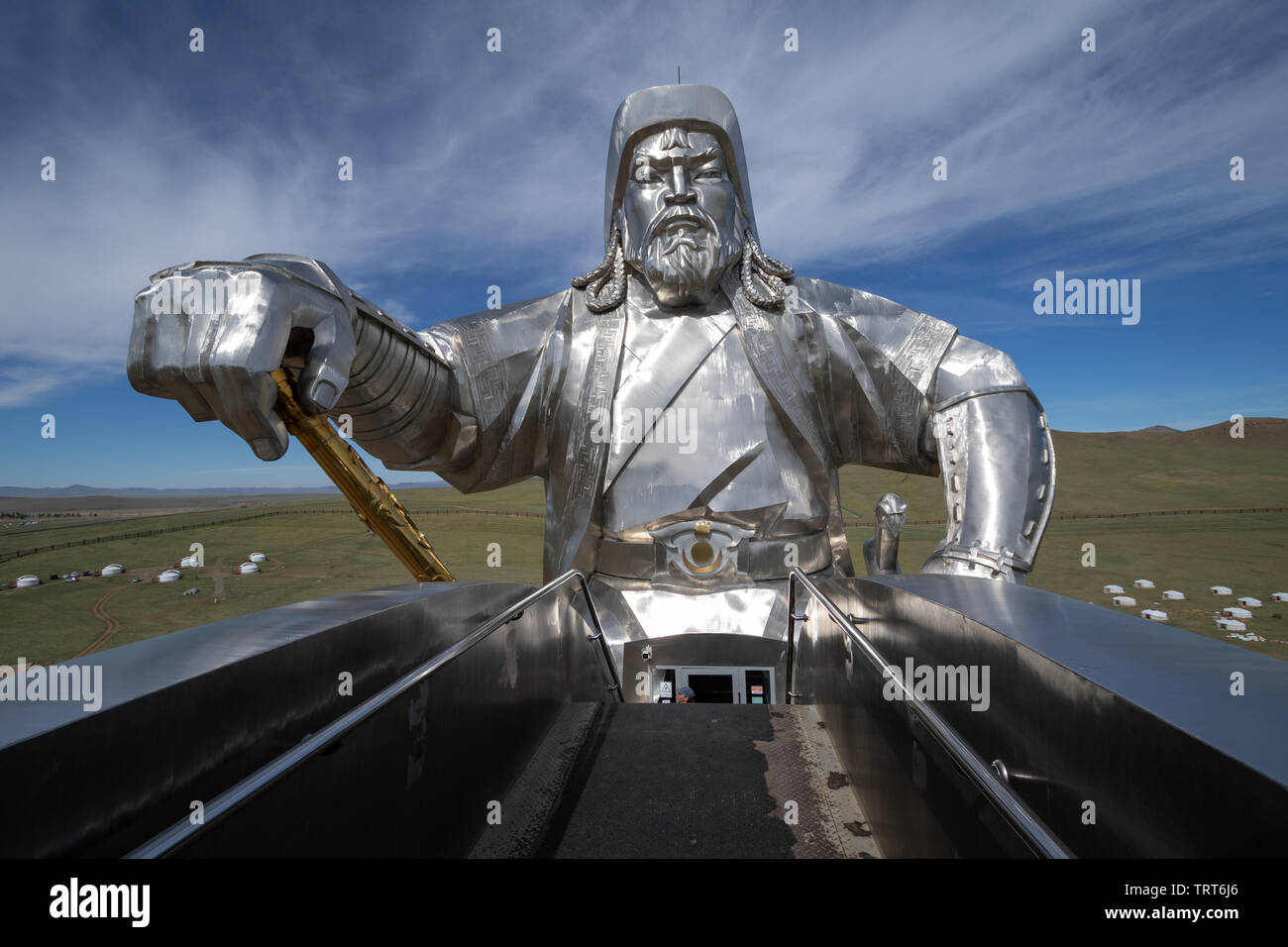 The largest Equestrian statue in the world near to Ulaanbaatar in ...